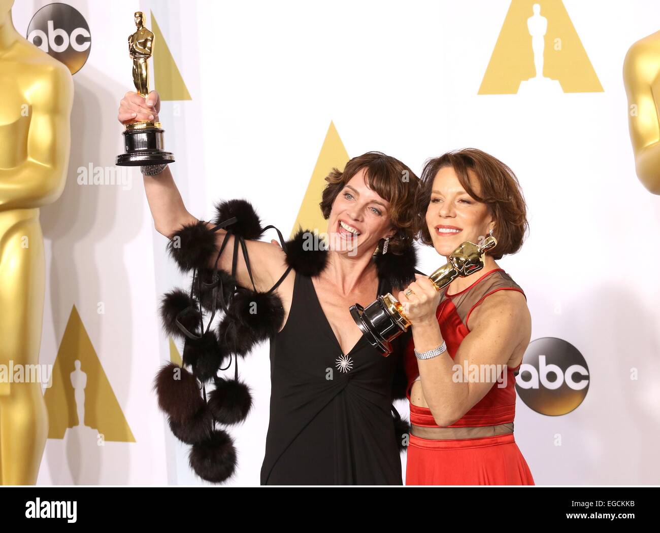 Los Angeles, CA, USA. 22nd Feb, 2015. Ellen Goosenberg Kent, Dana Perry ...