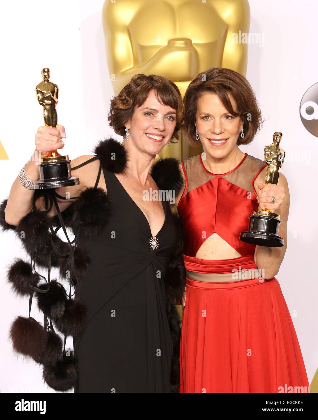 Los Angeles, CA, USA. 22nd Feb, 2015. Ellen Goosenberg Kent, Dana Perry ...