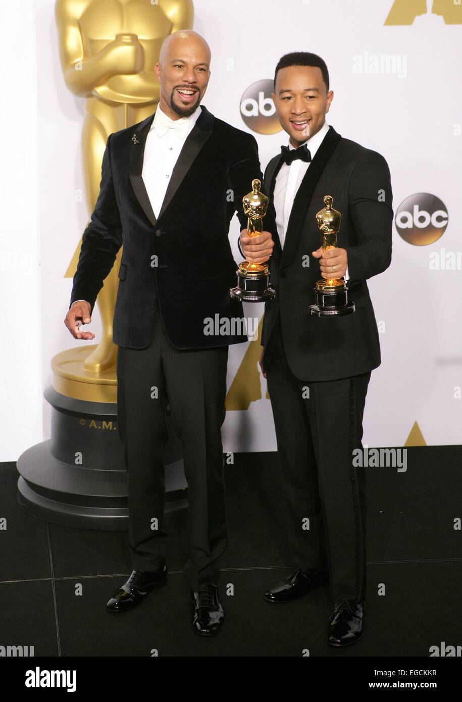 Los Angeles, CA, USA. 22nd Feb, 2015. John Stephens, Lonnie Lynn in the ...