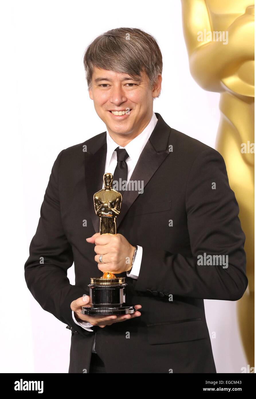 Los Angeles, CA, USA. 22nd Feb, 2015. Tom Cross in the press room for ...