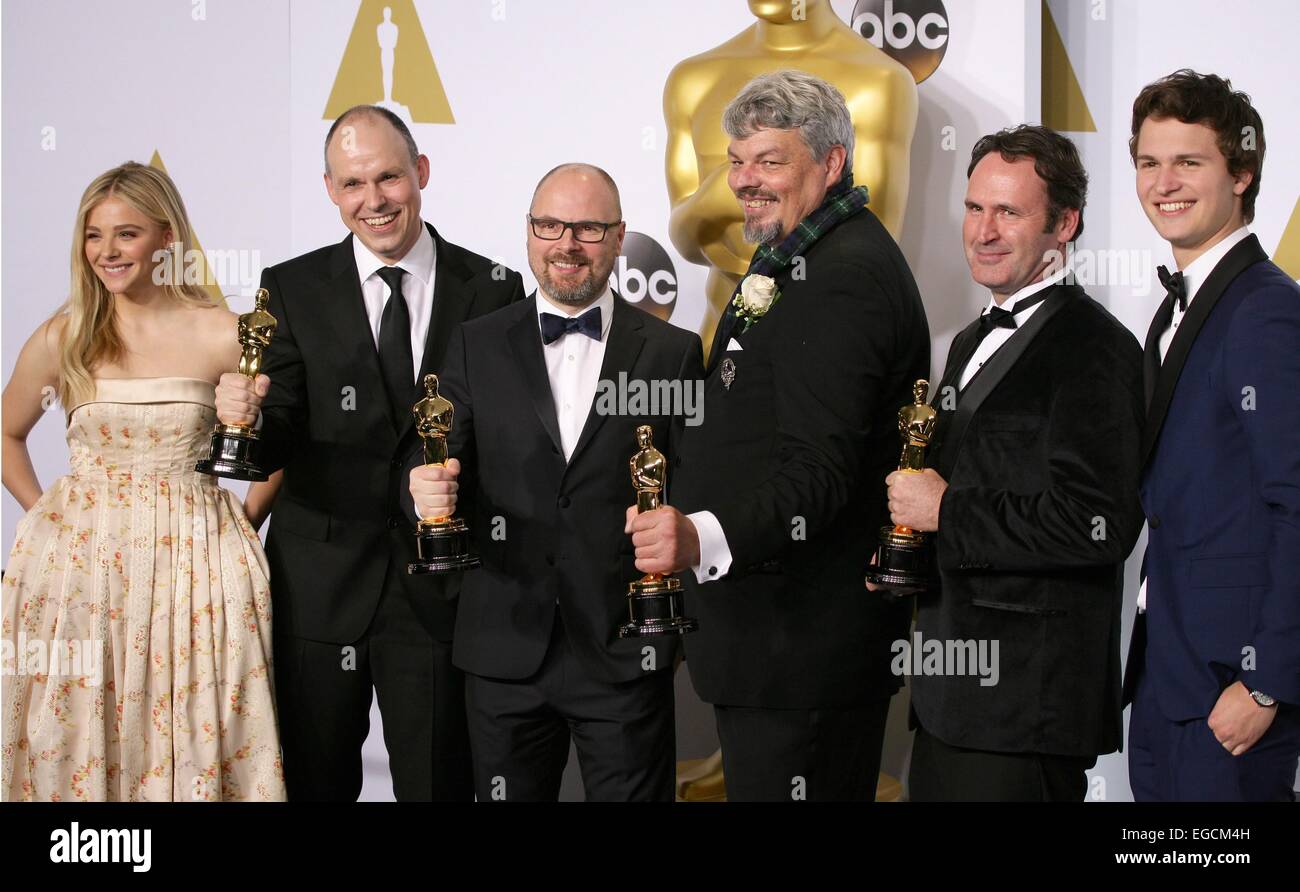 Los Angeles, CA, USA. 22nd Feb, 2015. Chloe Mortez, Paul Franklin ...