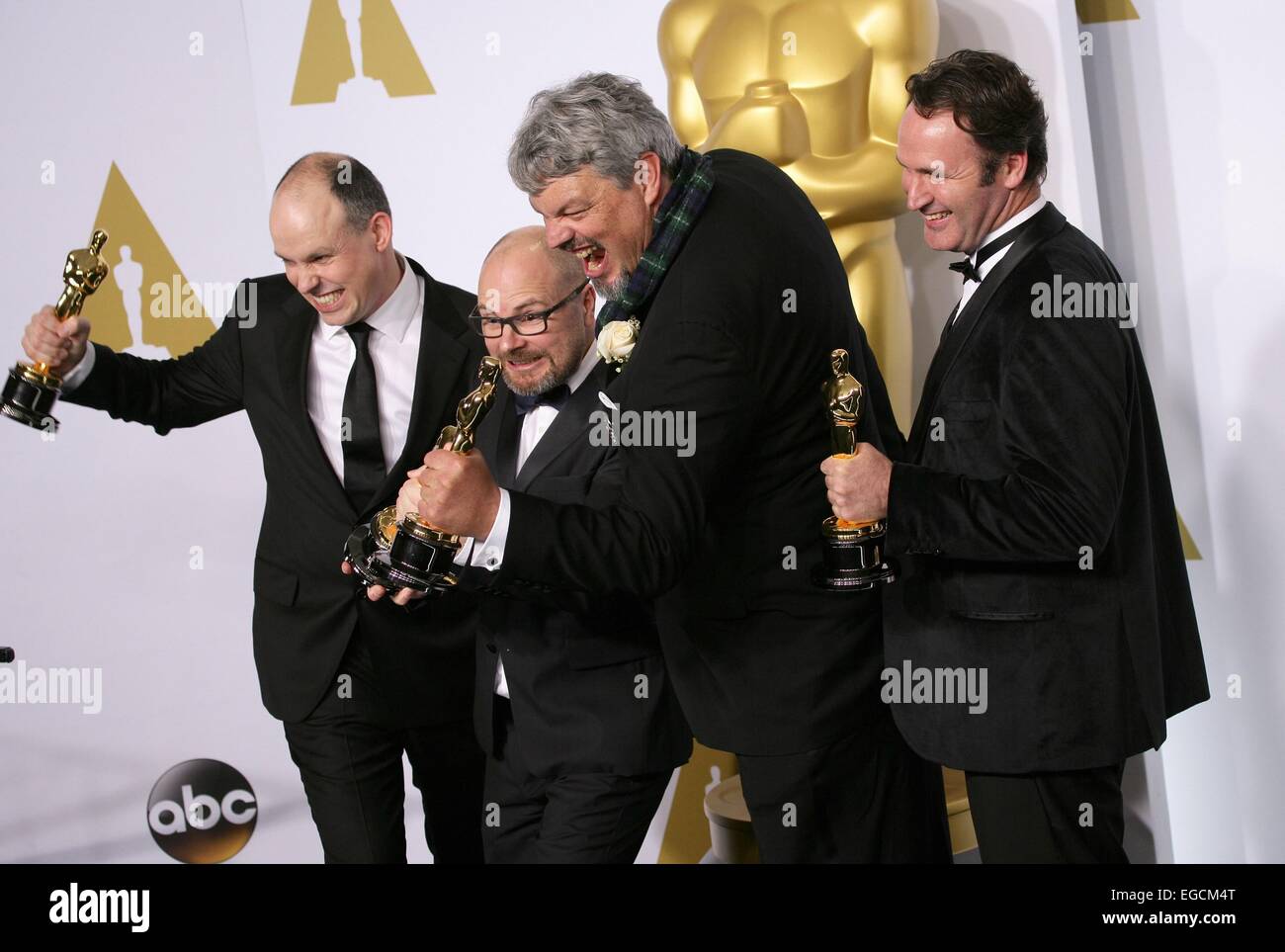 Los Angeles, CA, USA. 22nd Feb, 2015. Paul Franklin, Andrew Lockley ...