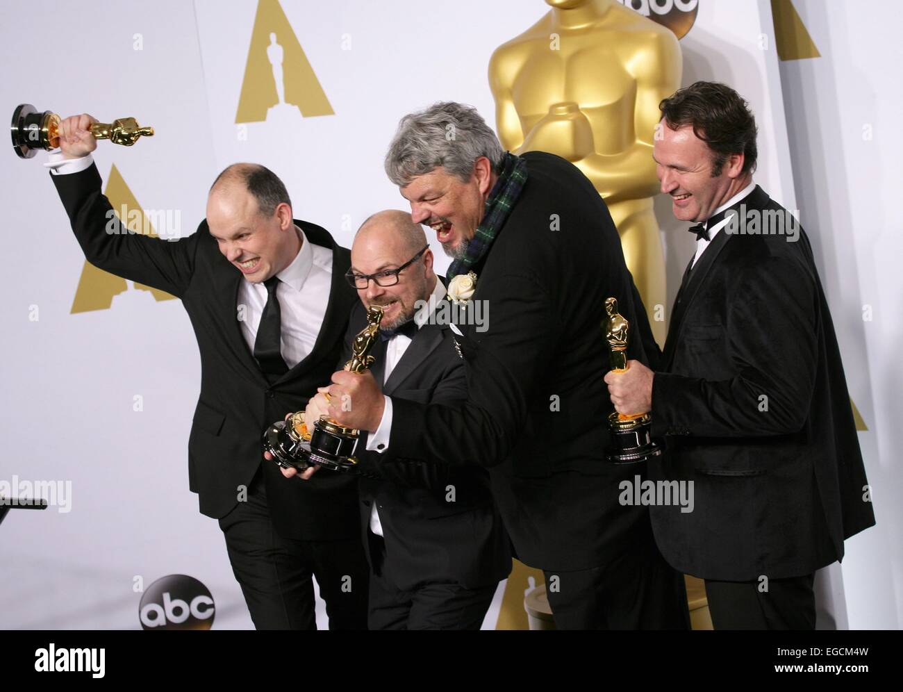Los Angeles, CA, USA. 22nd Feb, 2015. Paul Franklin, Andrew Lockley ...