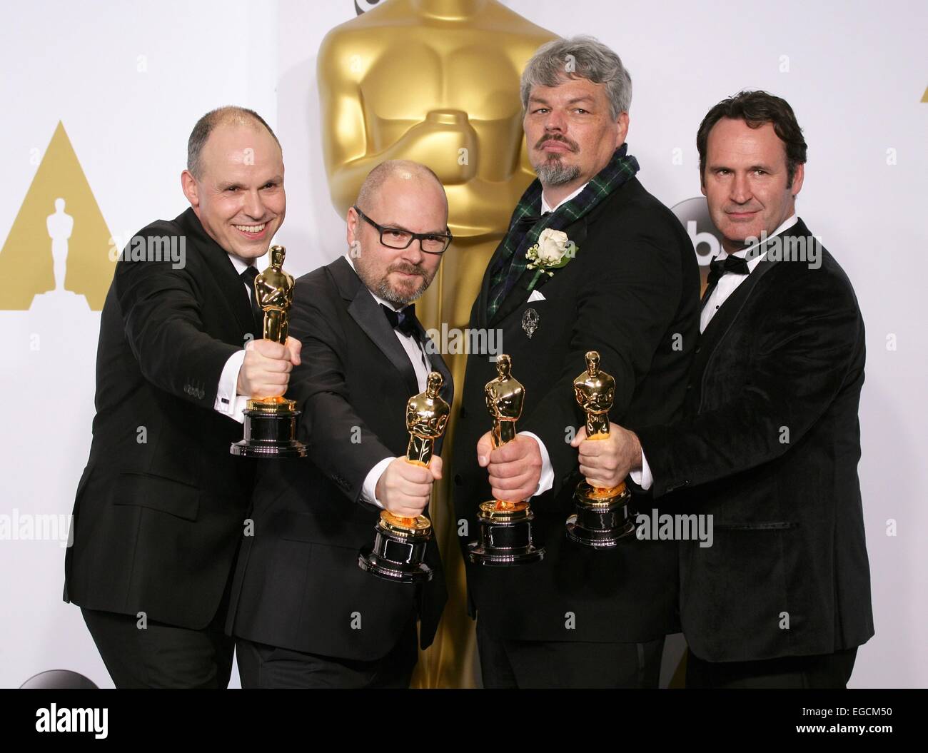 Los Angeles, CA, USA. 22nd Feb, 2015. Paul Franklin, Andrew Lockley ...