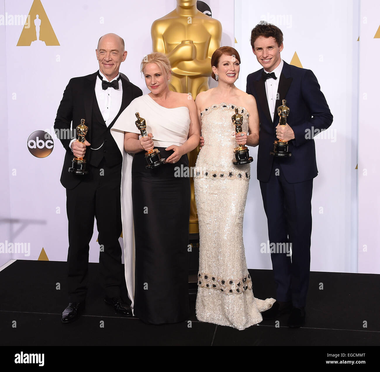 Hollywood, California, USA. 22nd Feb, 2015. J.K. Simmons, Patricia ...