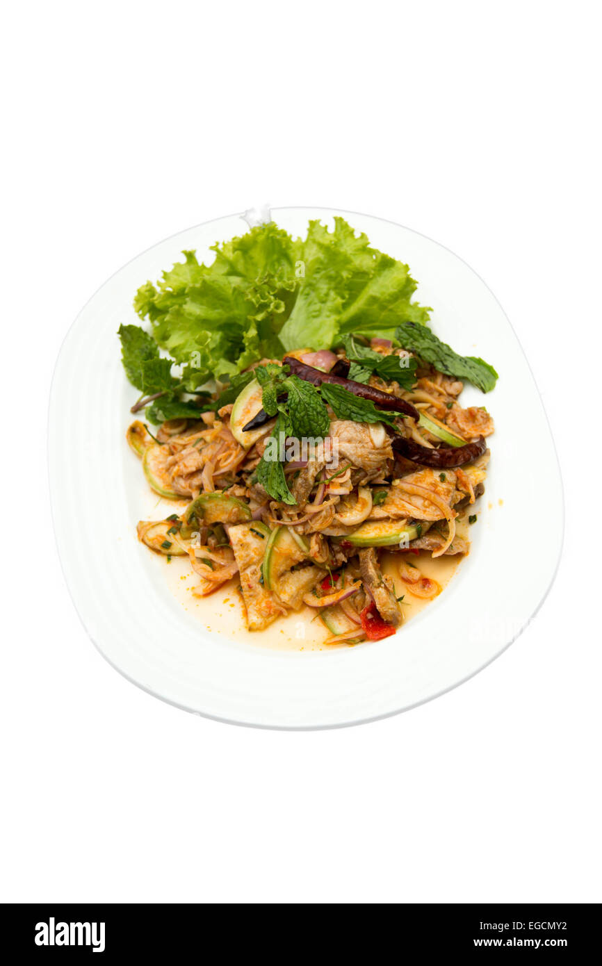 Grilled pork thai style Cut Out Stock Images & Pictures - Alamy