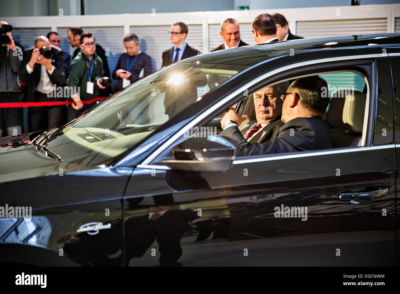 Milos Zeman, Lubos Vlcek, Superb, Skoda Auto, Superb, third generation ...