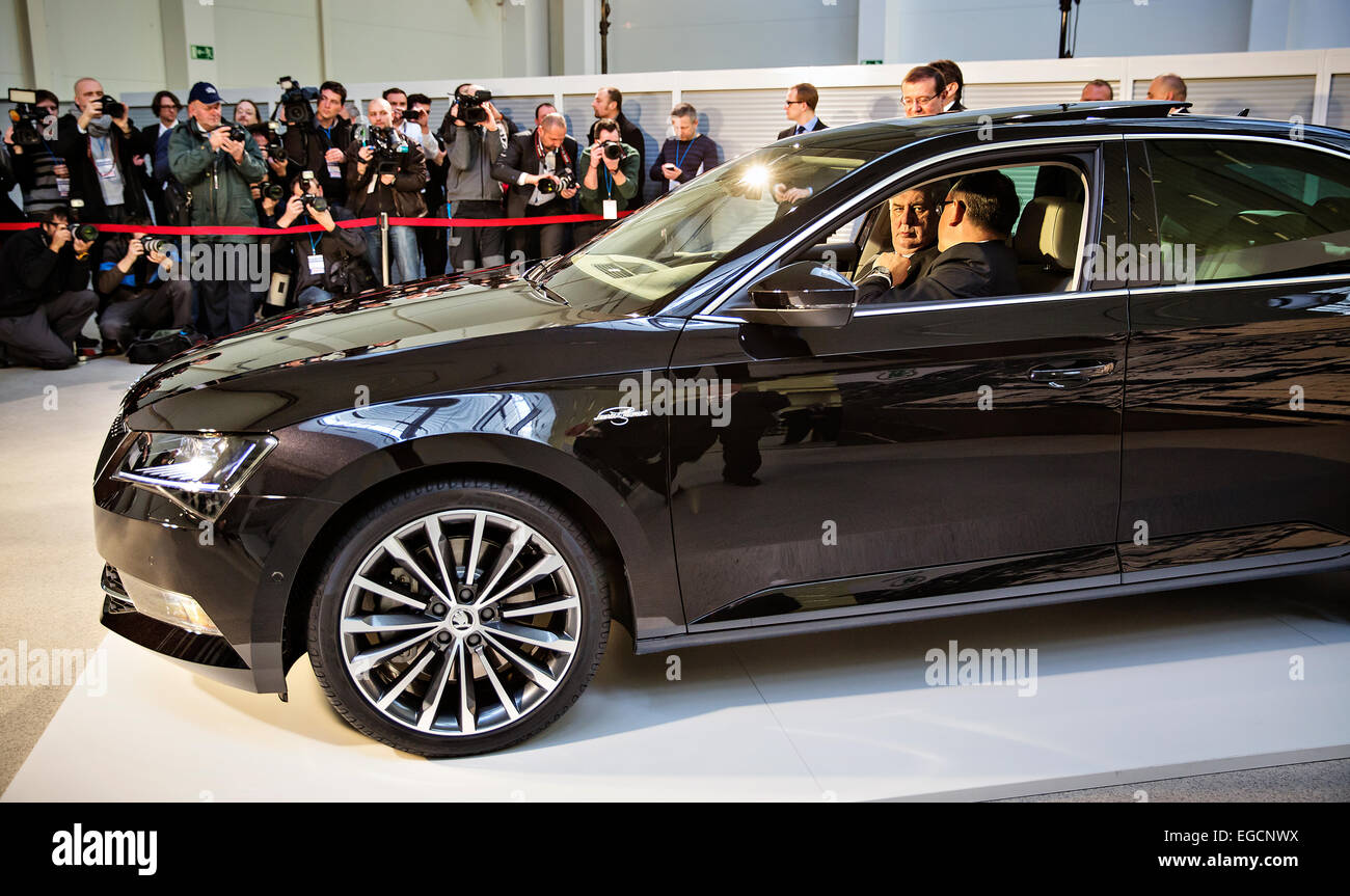 Milos Zeman, Lubos Vlcek, Superb, Skoda Auto, Superb, third generation ...