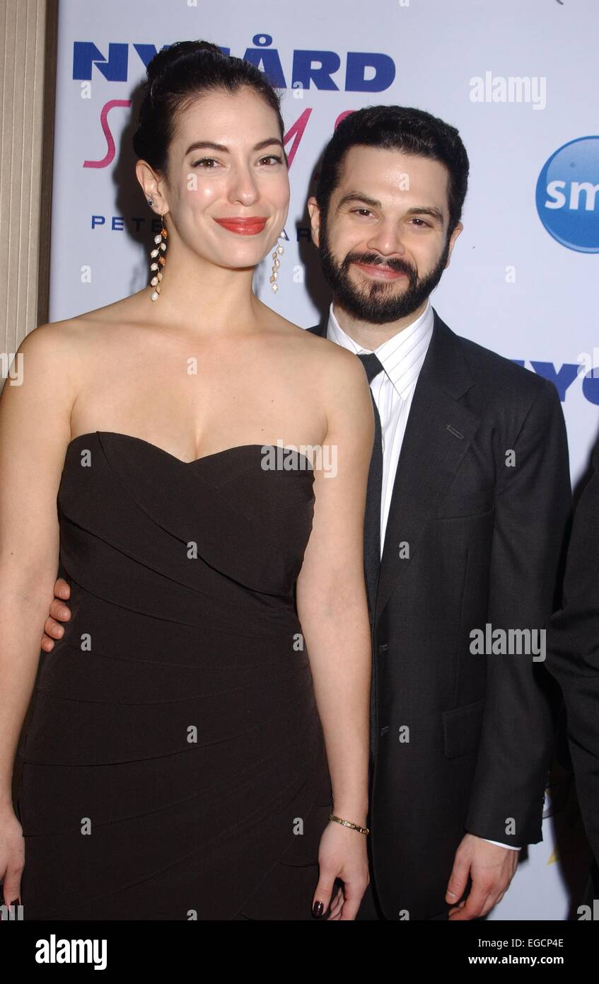 Hollywood, California, USA. 22nd Feb, 2015. Samm Levine & Wife attend the Night Of 100 Stars at ...