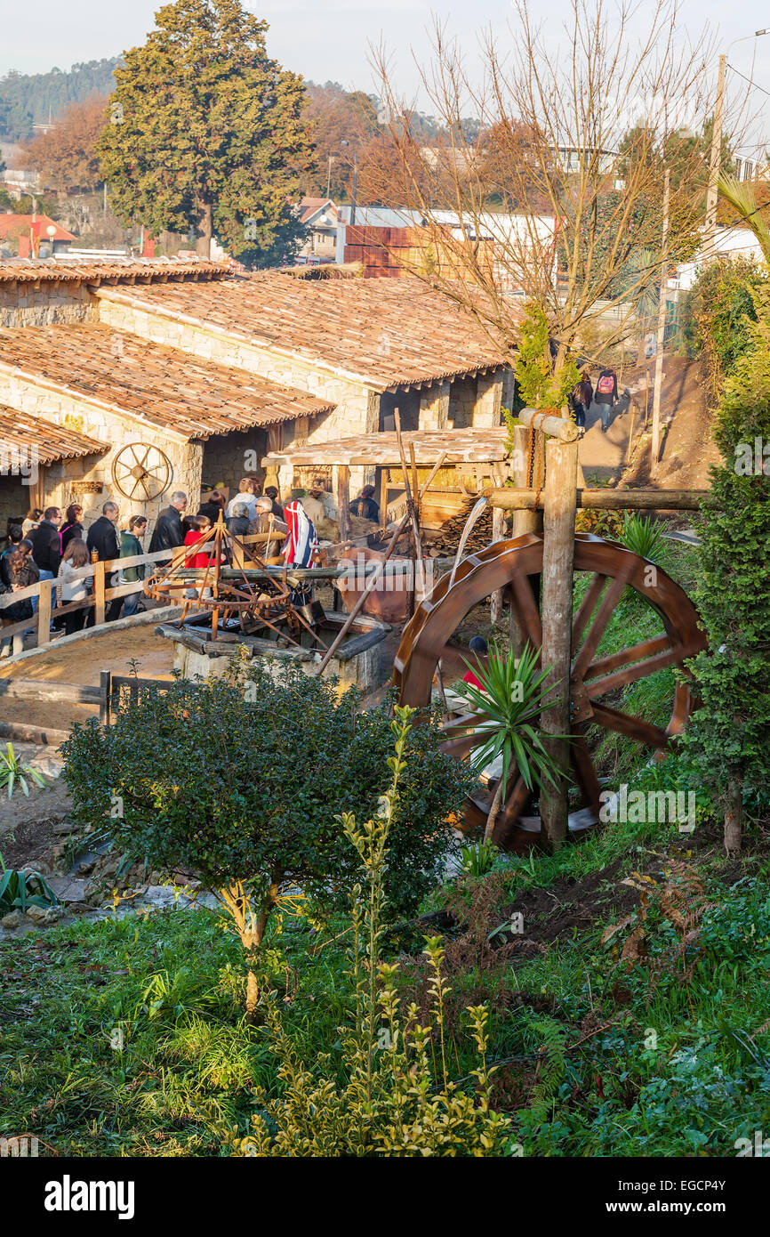 Priscos, Portugal. Largest living Nativity Scene in Europe. View of a ...