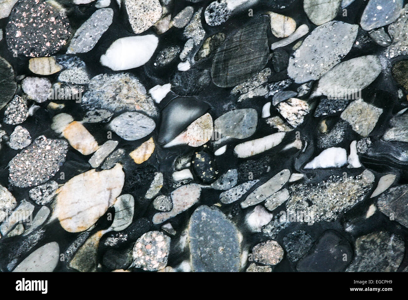 Pebbles rock background Stock Photo - Alamy