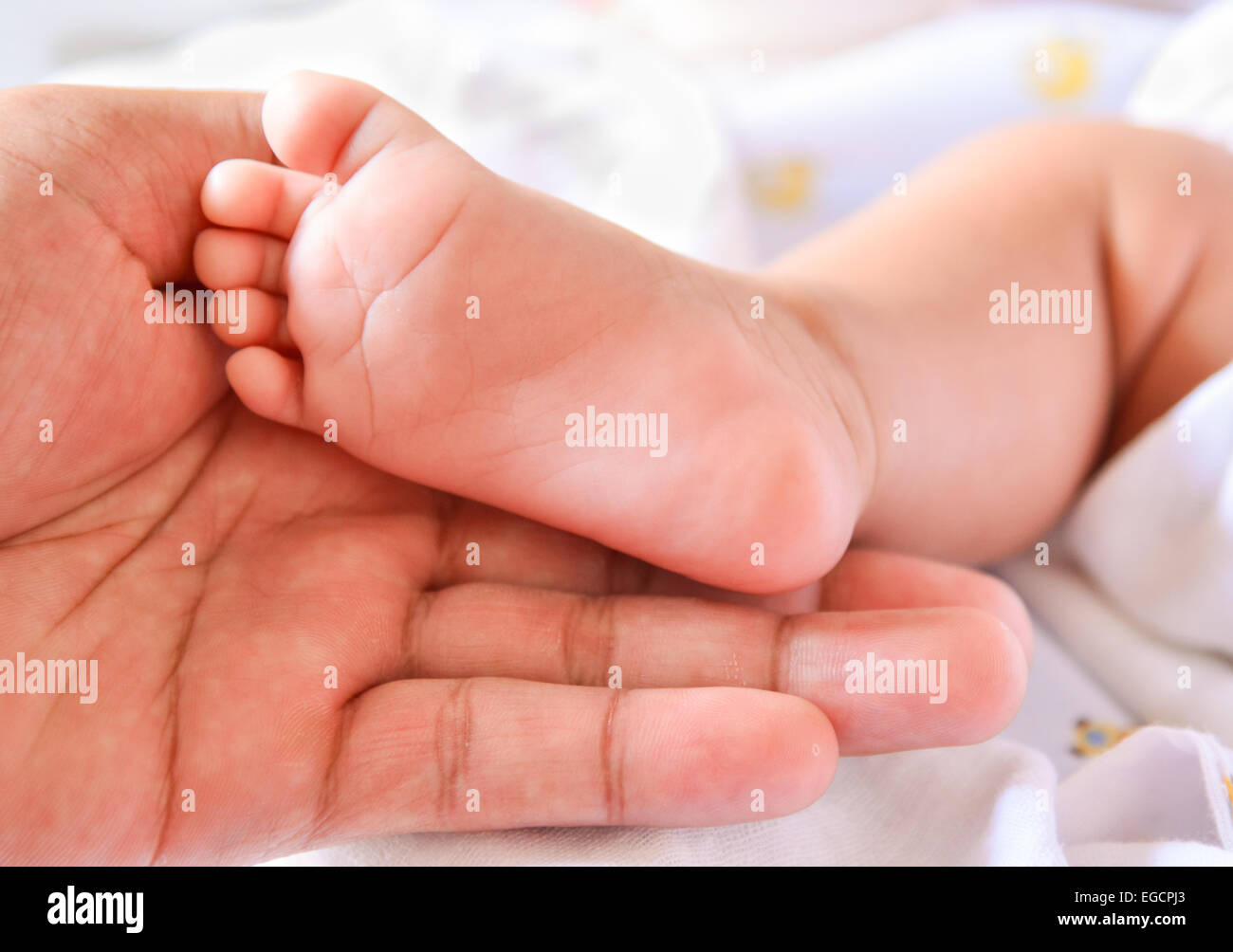 Baby feet newborn Stock Photo - Alamy