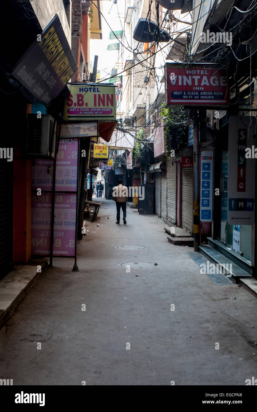 Delhi side street Stock Photo - Alamy
