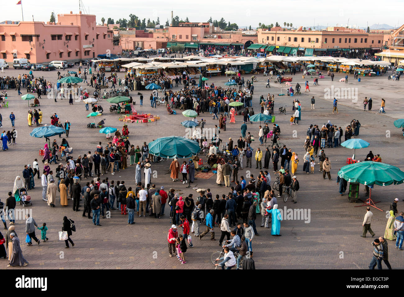 Djemaa el Fna or Jamaa el Fna square, Marrakech, Morocco Stock Photo ...