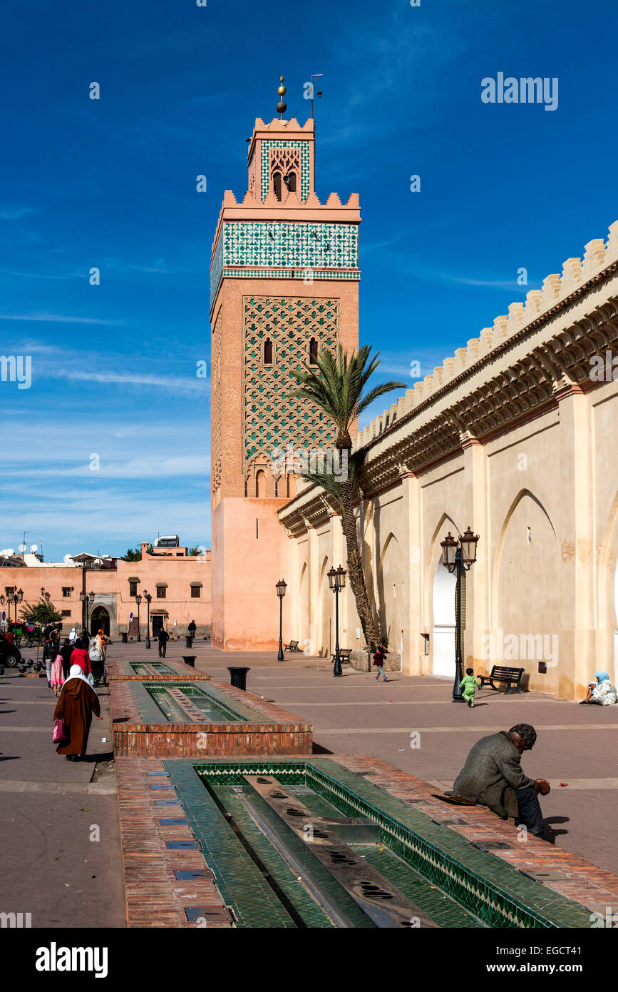 Kasbah Mosque or Mosque of El-Mansour, Medina, Marrakech, Morocco Stock ...
