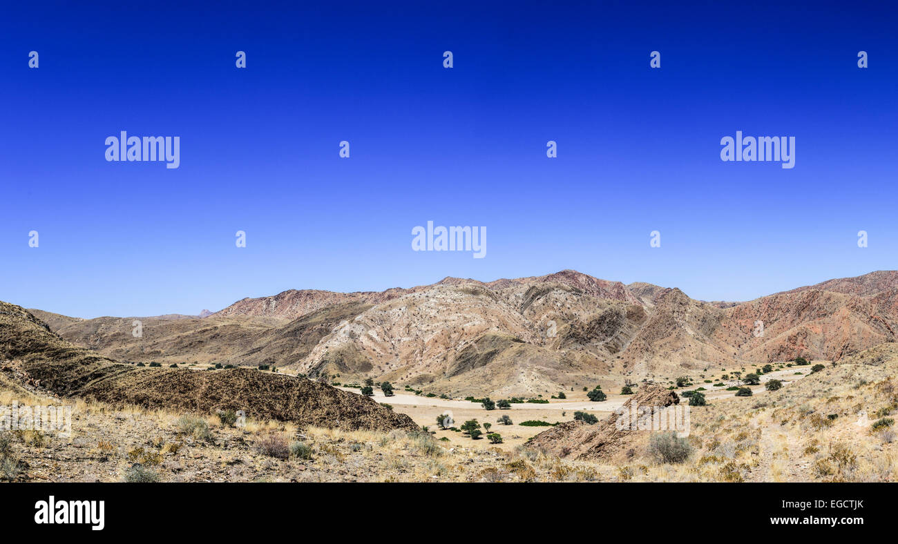 Swakop river, dry river, Tsaobis farm, Namib Desert, Namibia Stock ...