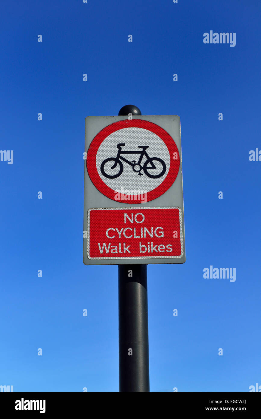 Prohibited cycling hi-res stock photography and images - Alamy