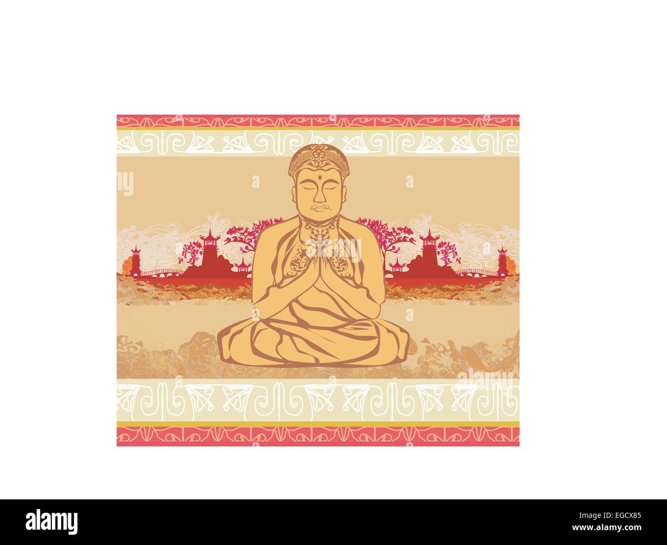Buddha - abstract card Stock Vector Image & Art - Alamy