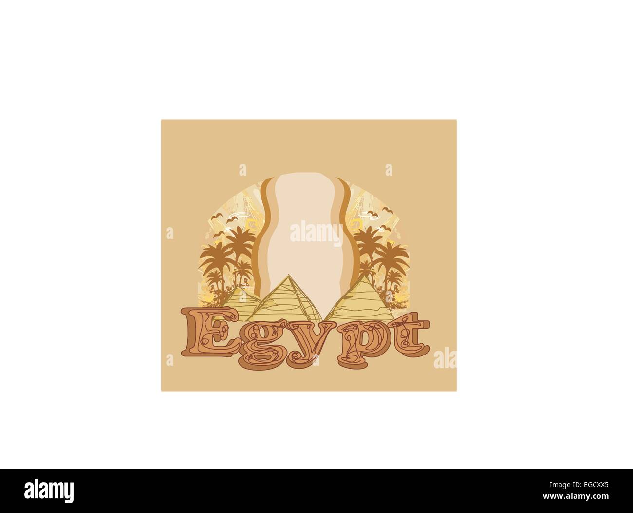 View of the great pyramid of giza Stock Vector Images - Alamy