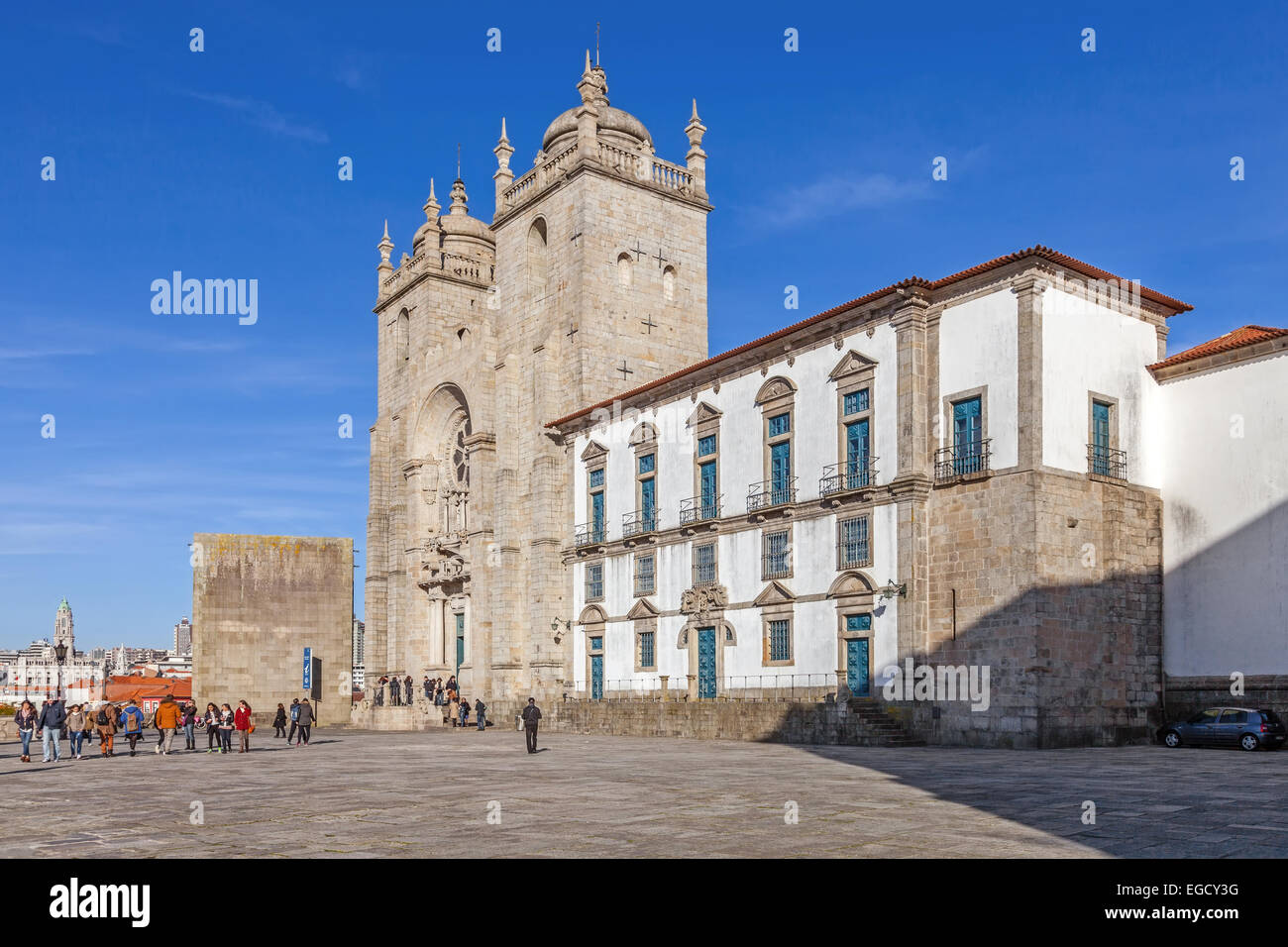 Porto, Portugal. Porto Cathedral or Se Catedral do Porto. Romanesque ...