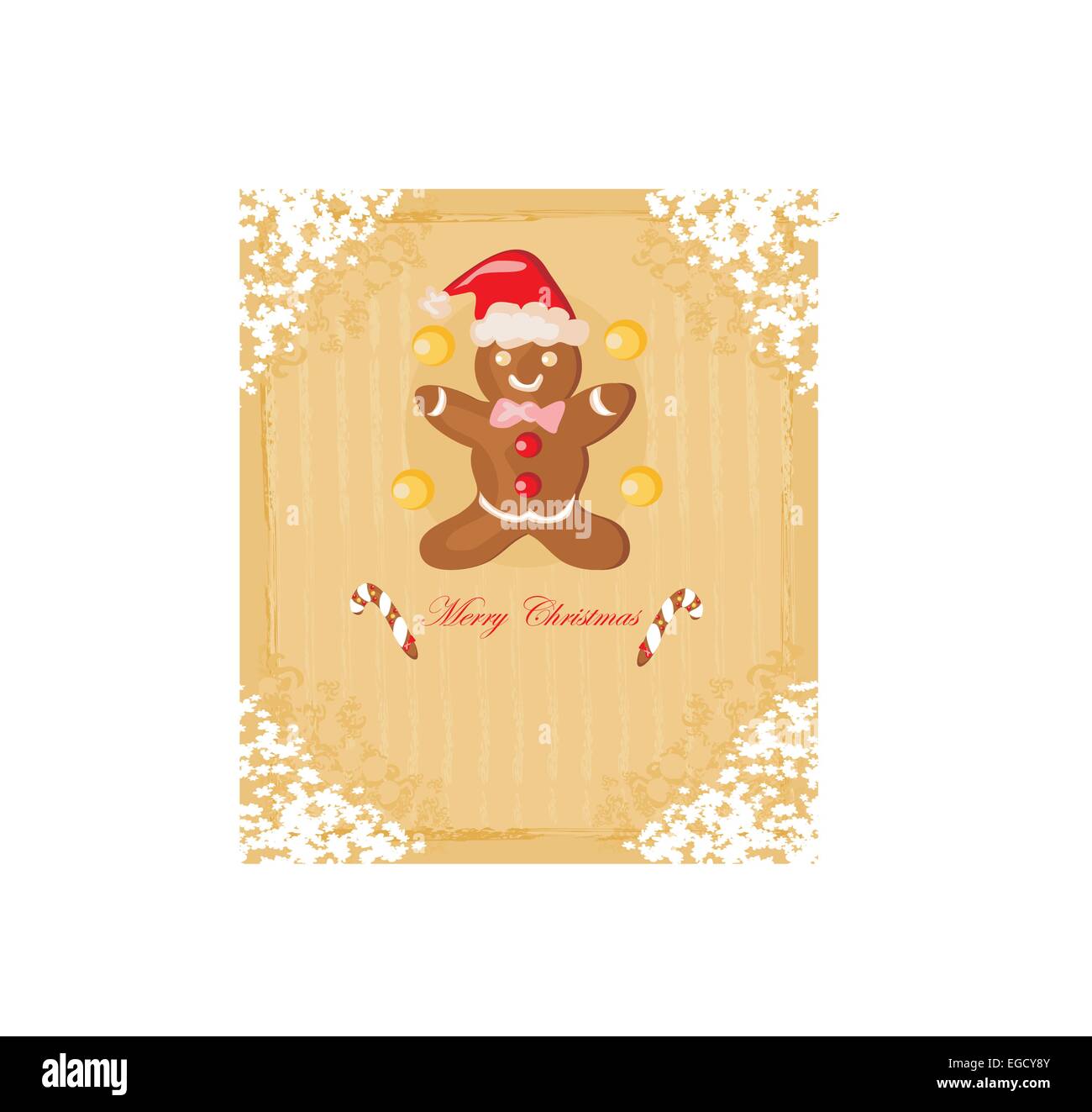 Gingerbread spice cake Stock Vector Images - Alamy