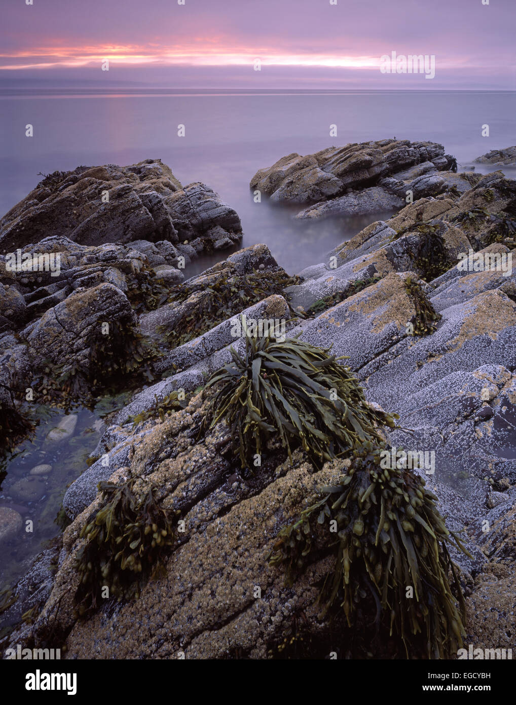 The Kintyre coast viewed from Pirnmill, near Imacher, Arran, Scotland ...