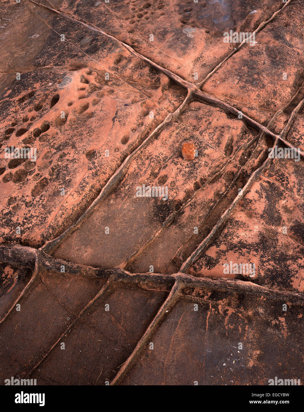 Sandstone shore detail, Pirate's Cove, Corrie, Arran, Scotland Stock ...
