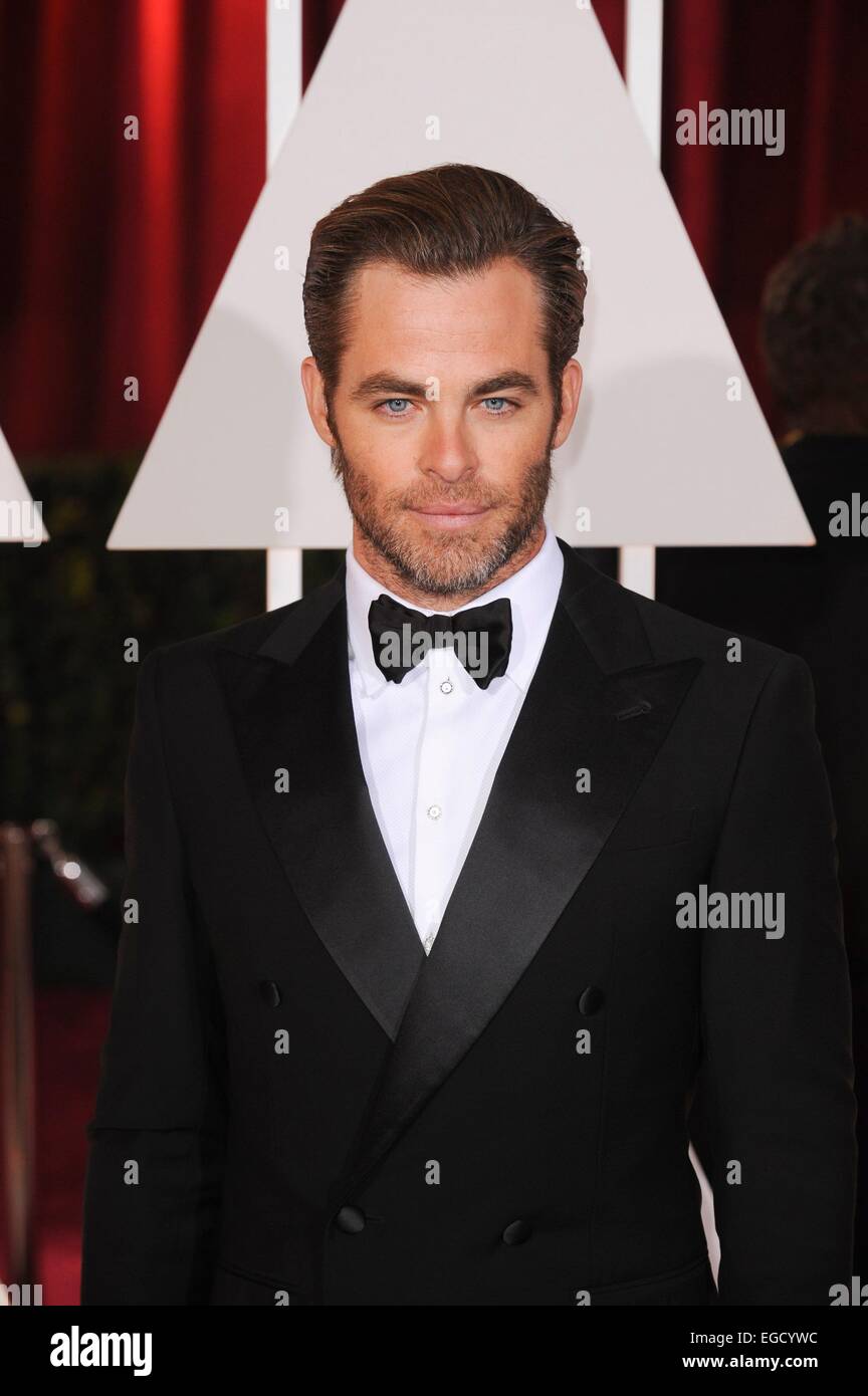 Los Angeles, CA, USA. 22nd Feb, 2015. Chris Pine !!! UNITED KINGDOM OUT ...