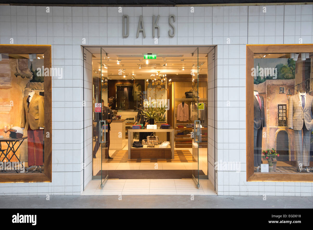 DAKS menswear store, Jermyn Street, Central London, England, UK Stock ...