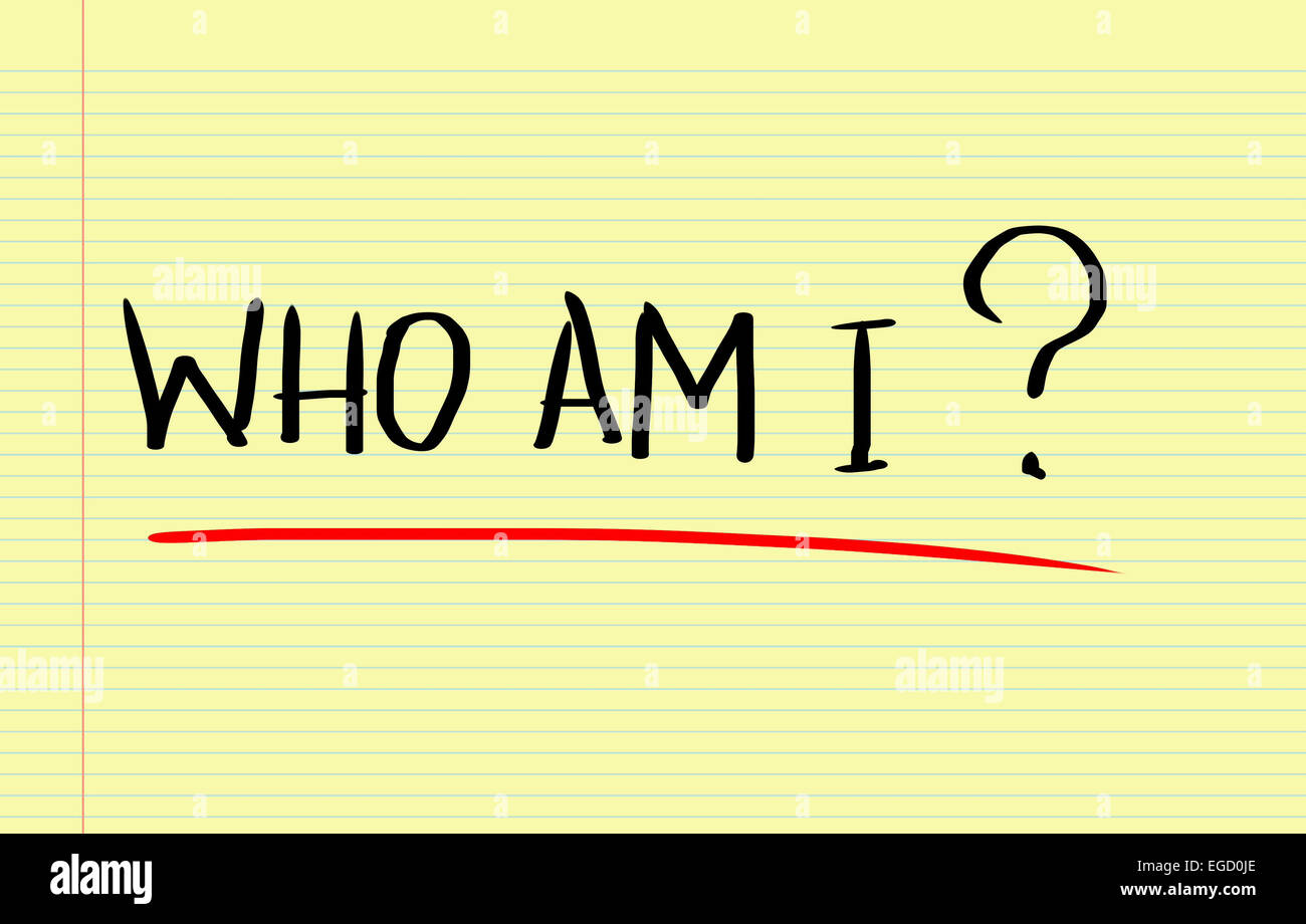 Who Am I Concept Stock Photo - Alamy