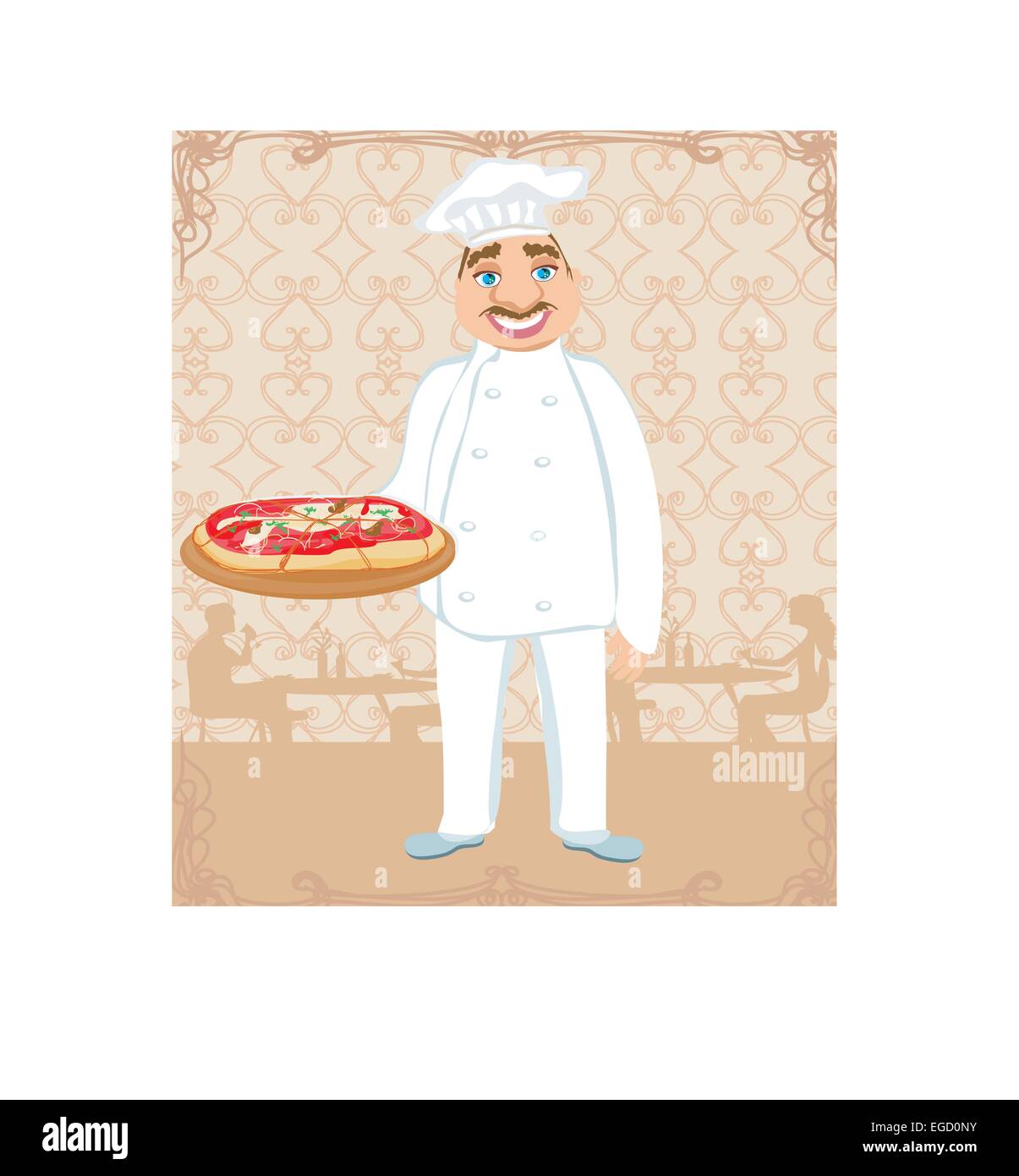 Restaurant staff kitchen Stock Vector Images - Alamy