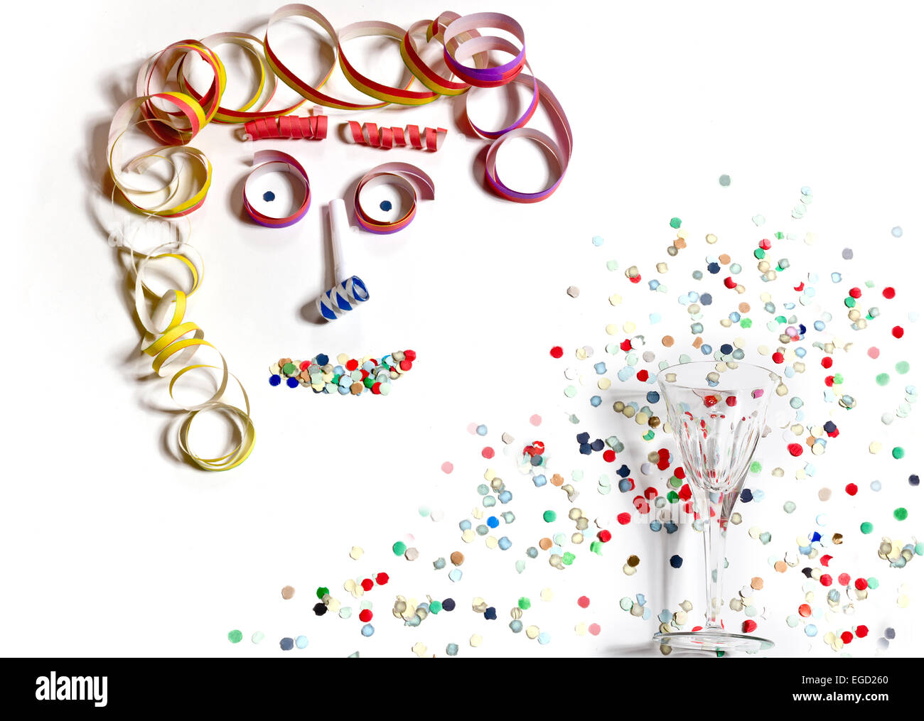 human face from gliter and carnival decoration Stock Photo - Alamy