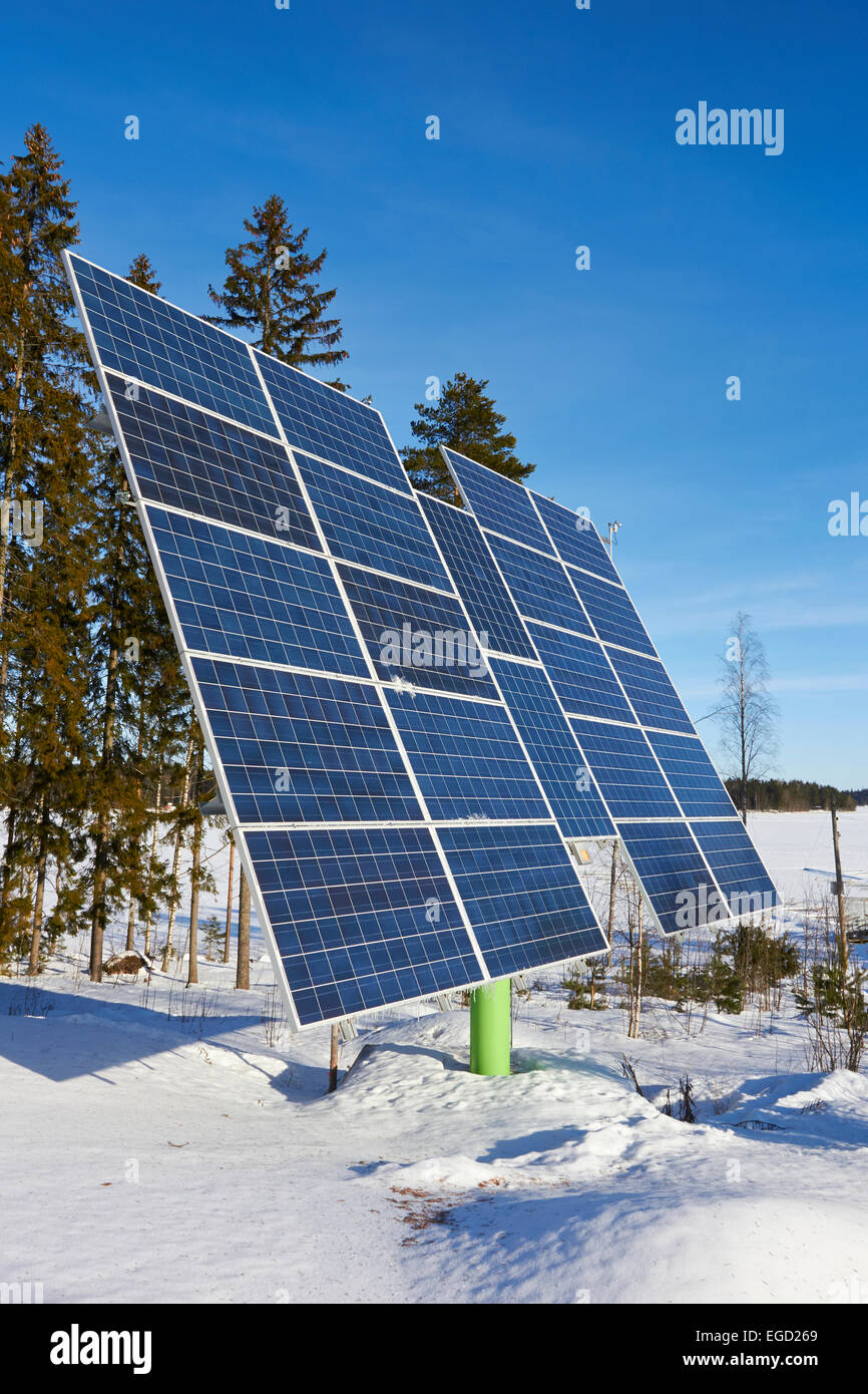 solar panels for electricity production, Lappeenranta Finland Stock ...