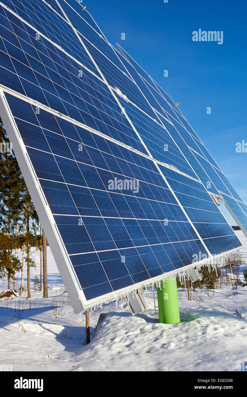 solar panels for electricity production, Lappeenranta Finland Stock ...
