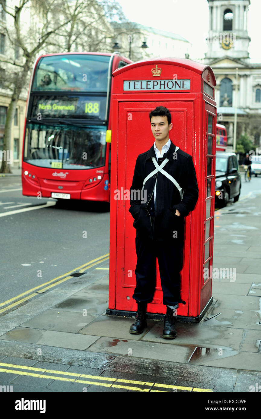 Sam Jamieson attending London Fashion week - Feb 21, 2015 - Photo ...