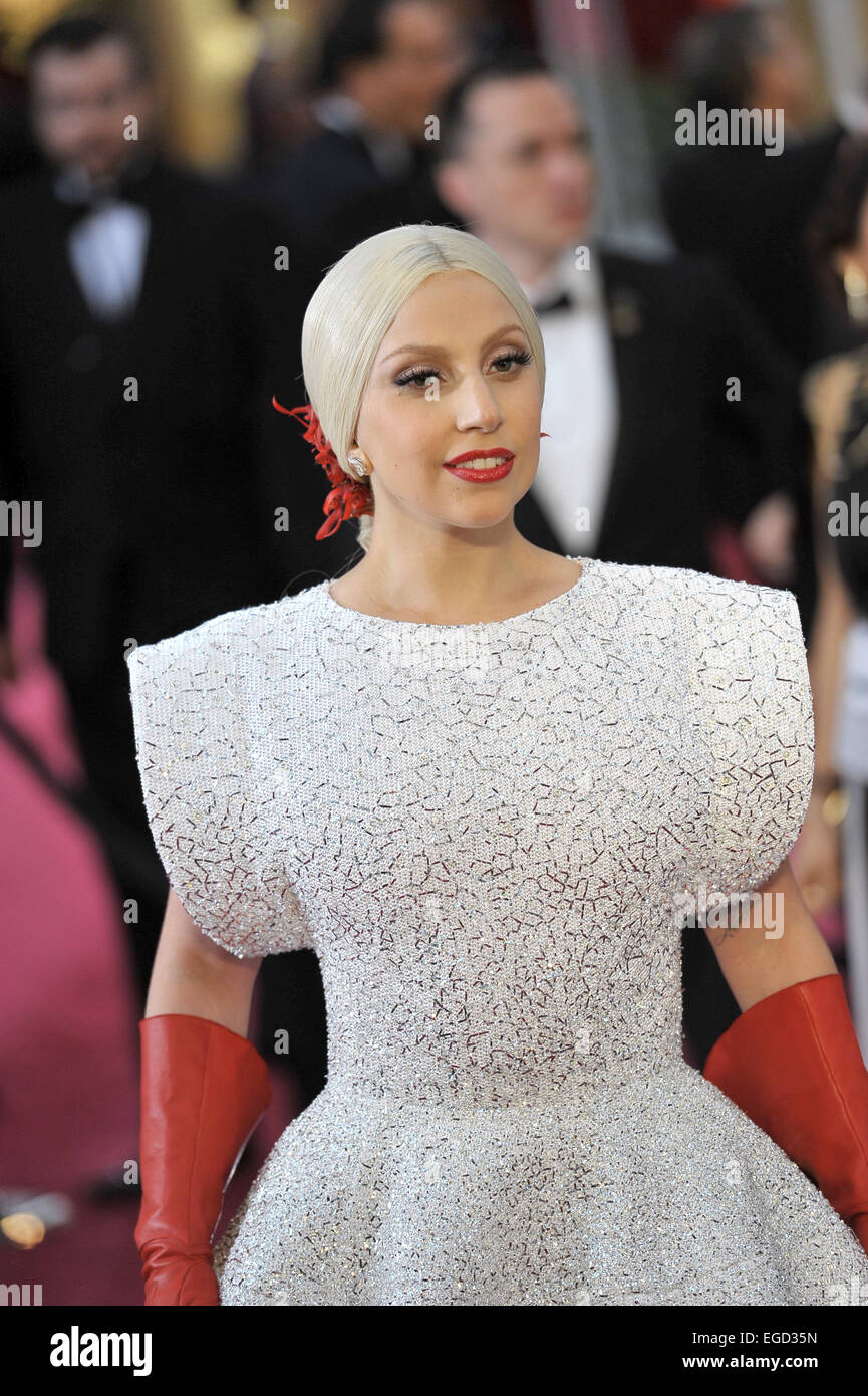 Singer Lady Gaga attends the 87th Academy Awards, Oscars, at Dolby ...