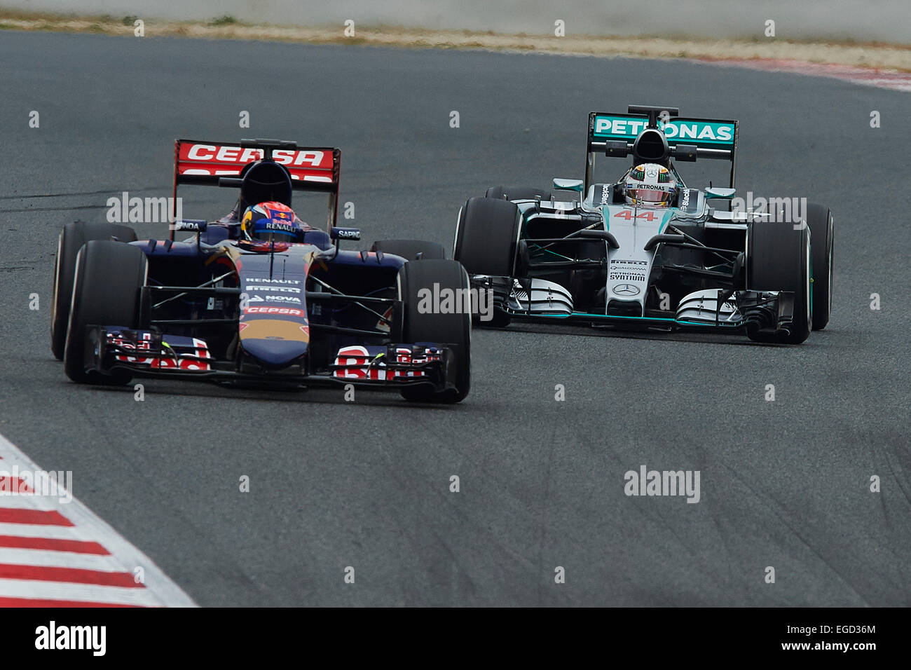 Lewis hamilton max verstappen 2015 hi-res stock photography and images ...