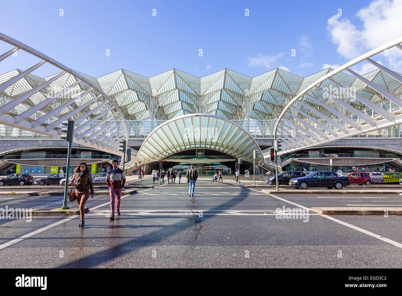 Gare do Oriente (Orient Station), a public transport hub in Lisbon ...