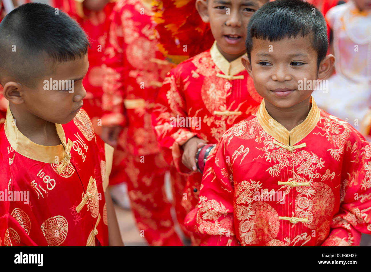 Thai people celebrating Chinese New Year in Hua Hin Stock Photo - Alamy