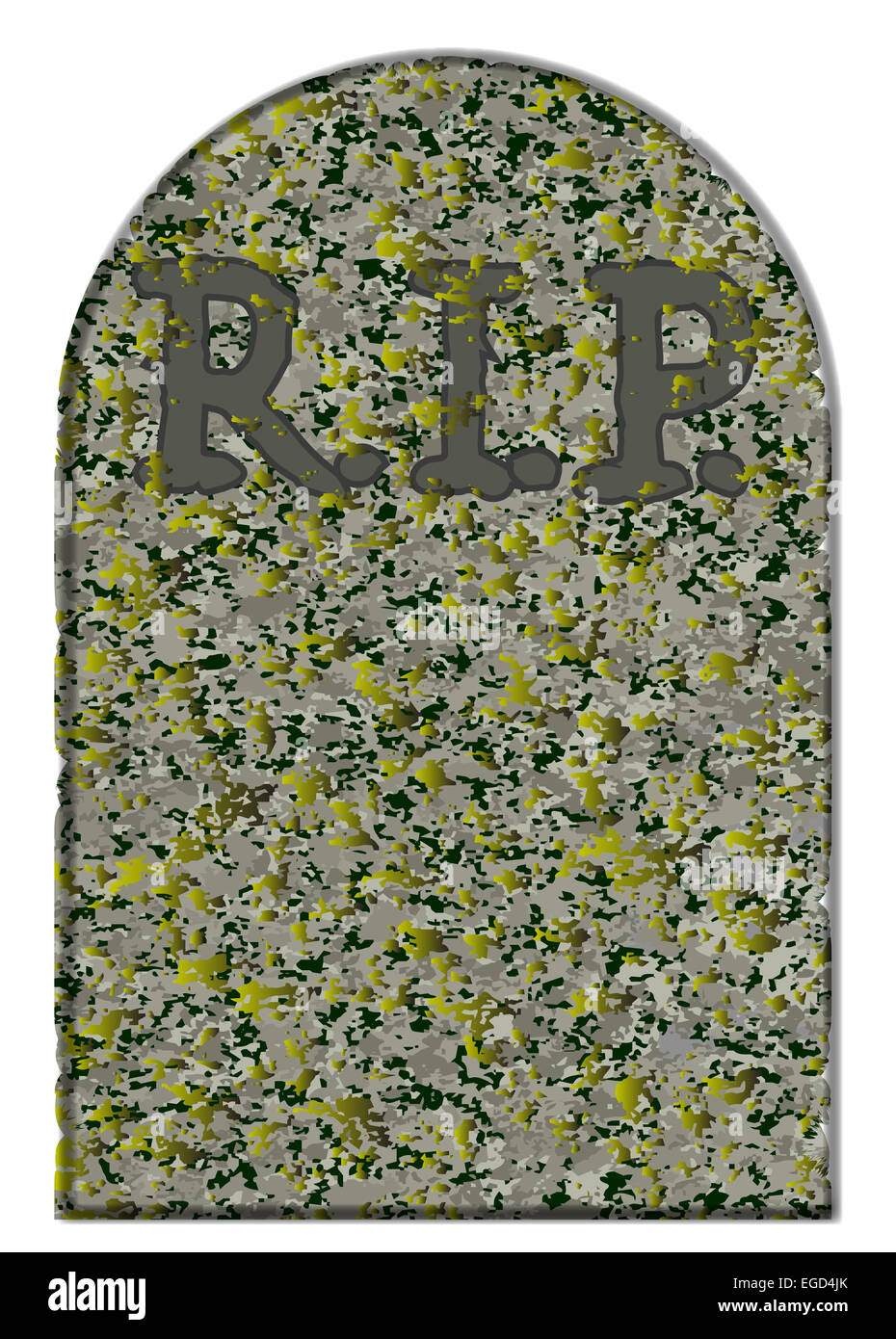 A gravestone with the initials R. I. P Stock Photo - Alamy