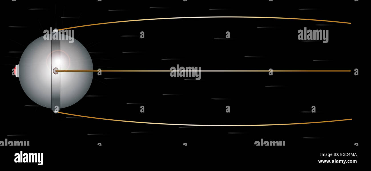 Sputnik satellite hi-res stock photography and images - Alamy