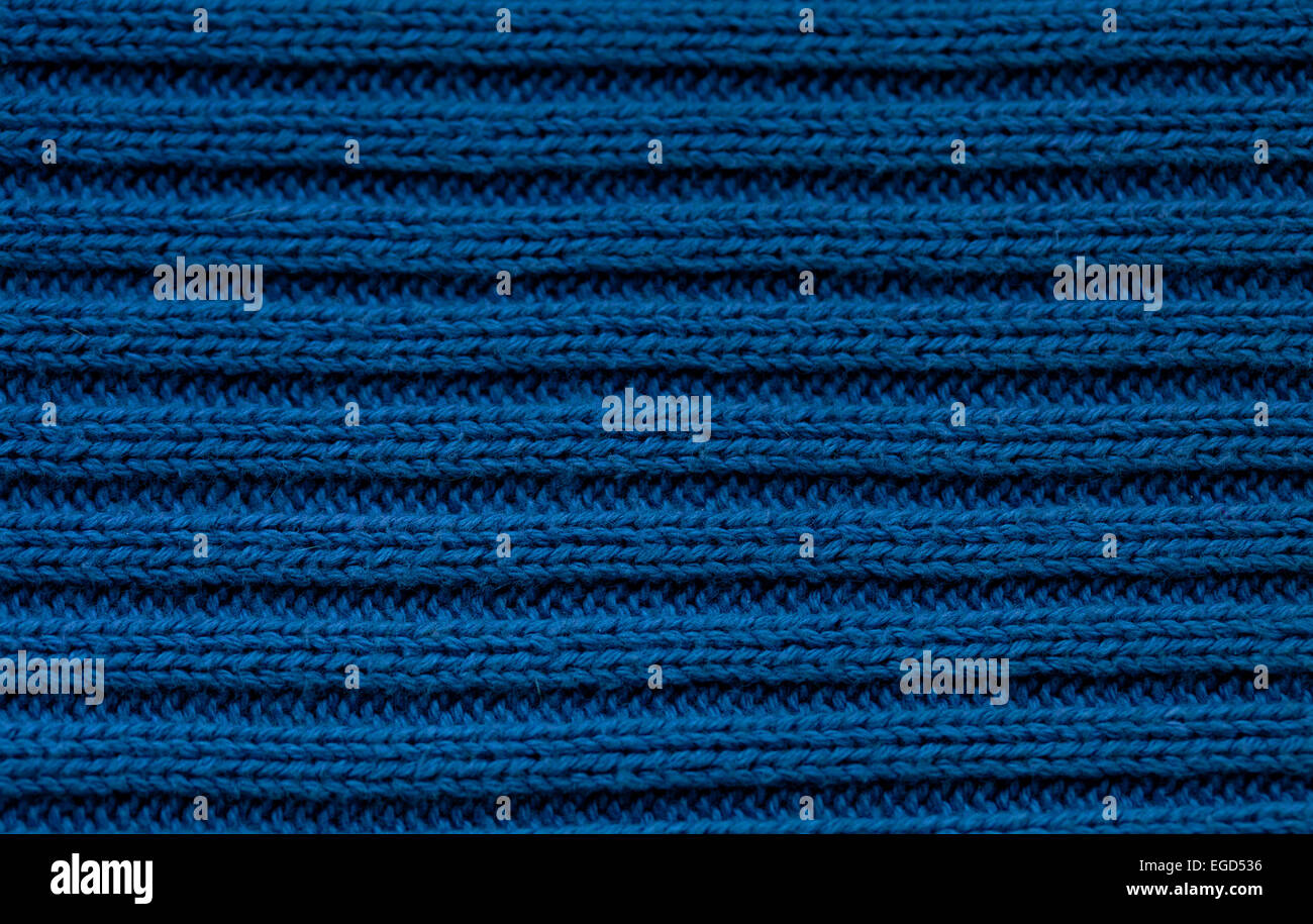Blue knitted fabric hi-res stock photography and images - Alamy