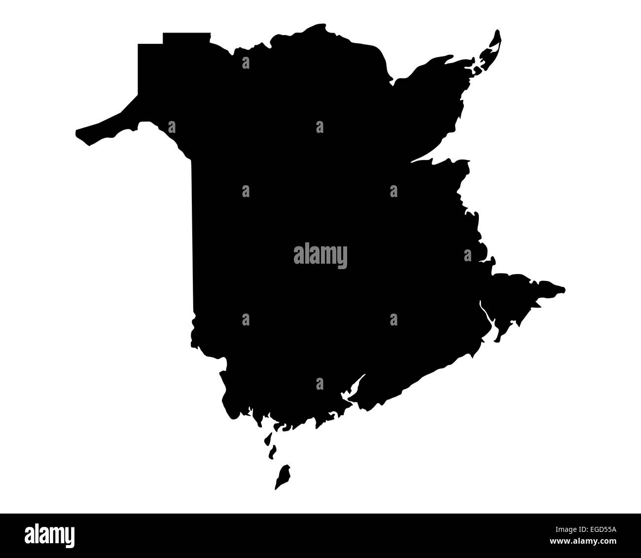 Map new brunswick Black and White Stock Photos & Images - Alamy