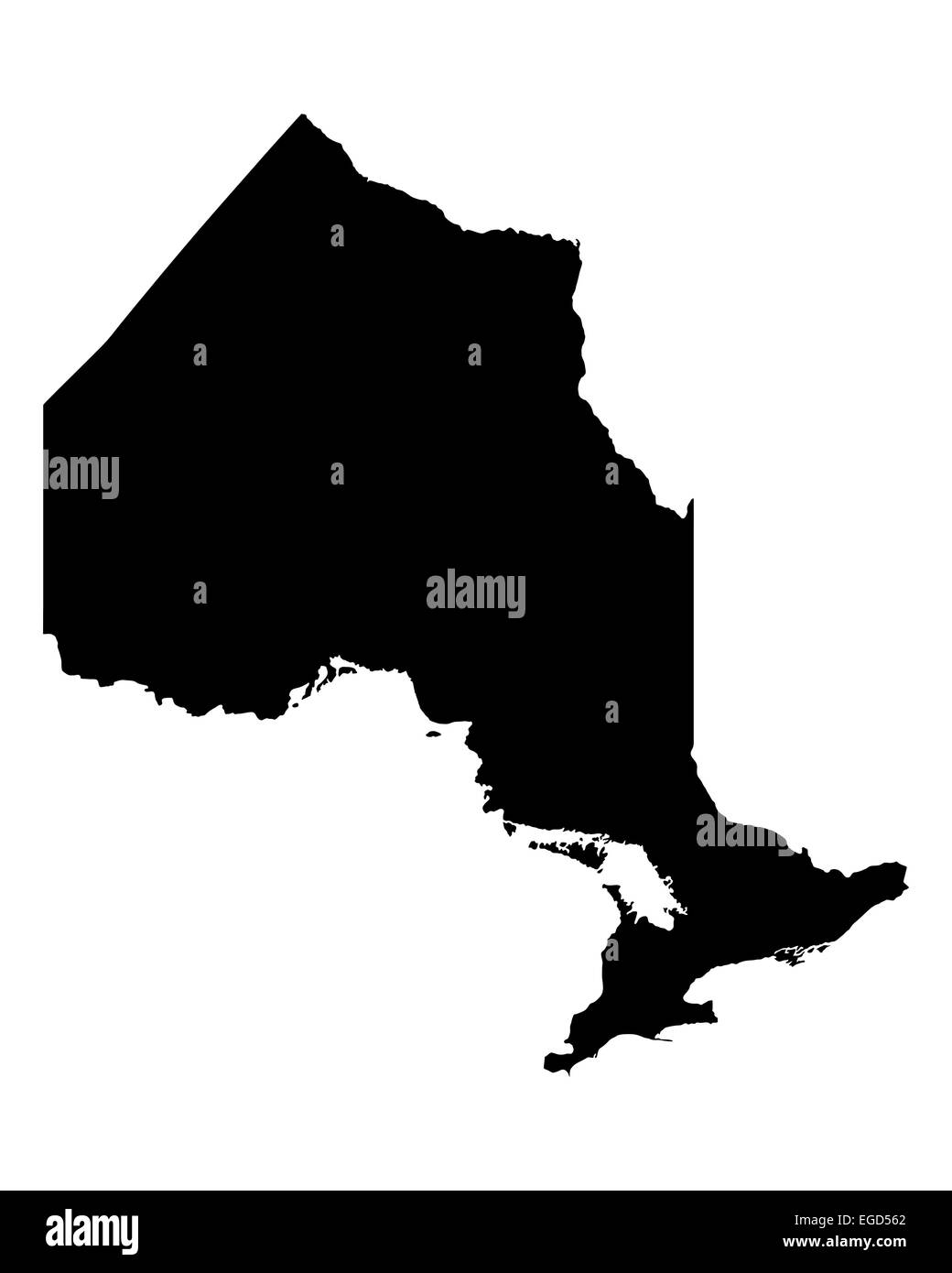 Ontario map Black and White Stock Photos & Images - Alamy