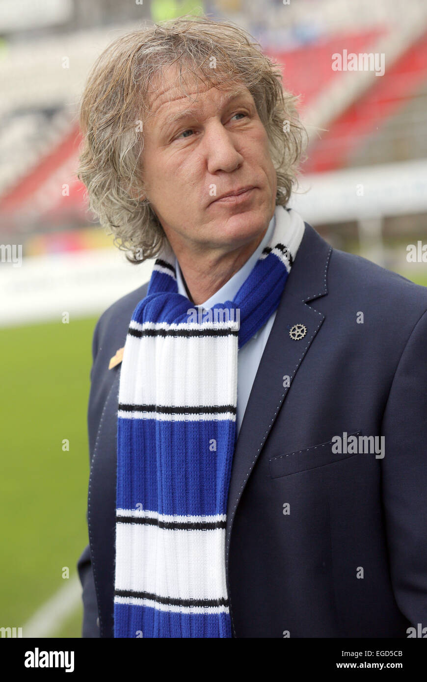 Karlsruhe, Germany. 21st Feb, 2015. Bochum's coach Gertjan Verbeek ...