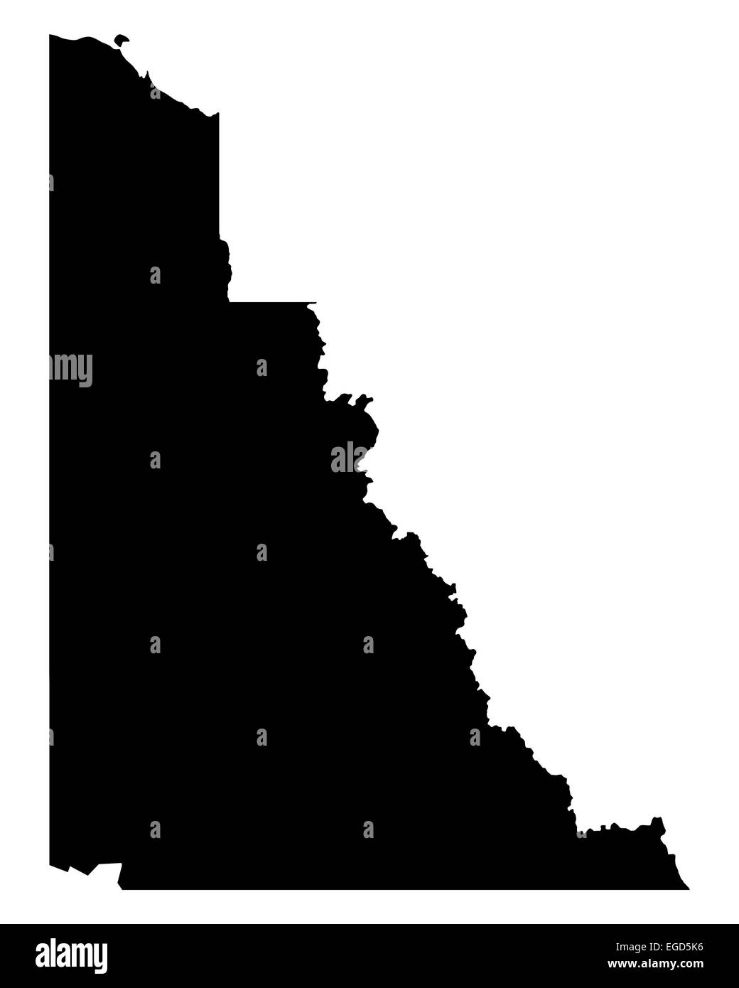 Map of Yukon Stock Photo - Alamy