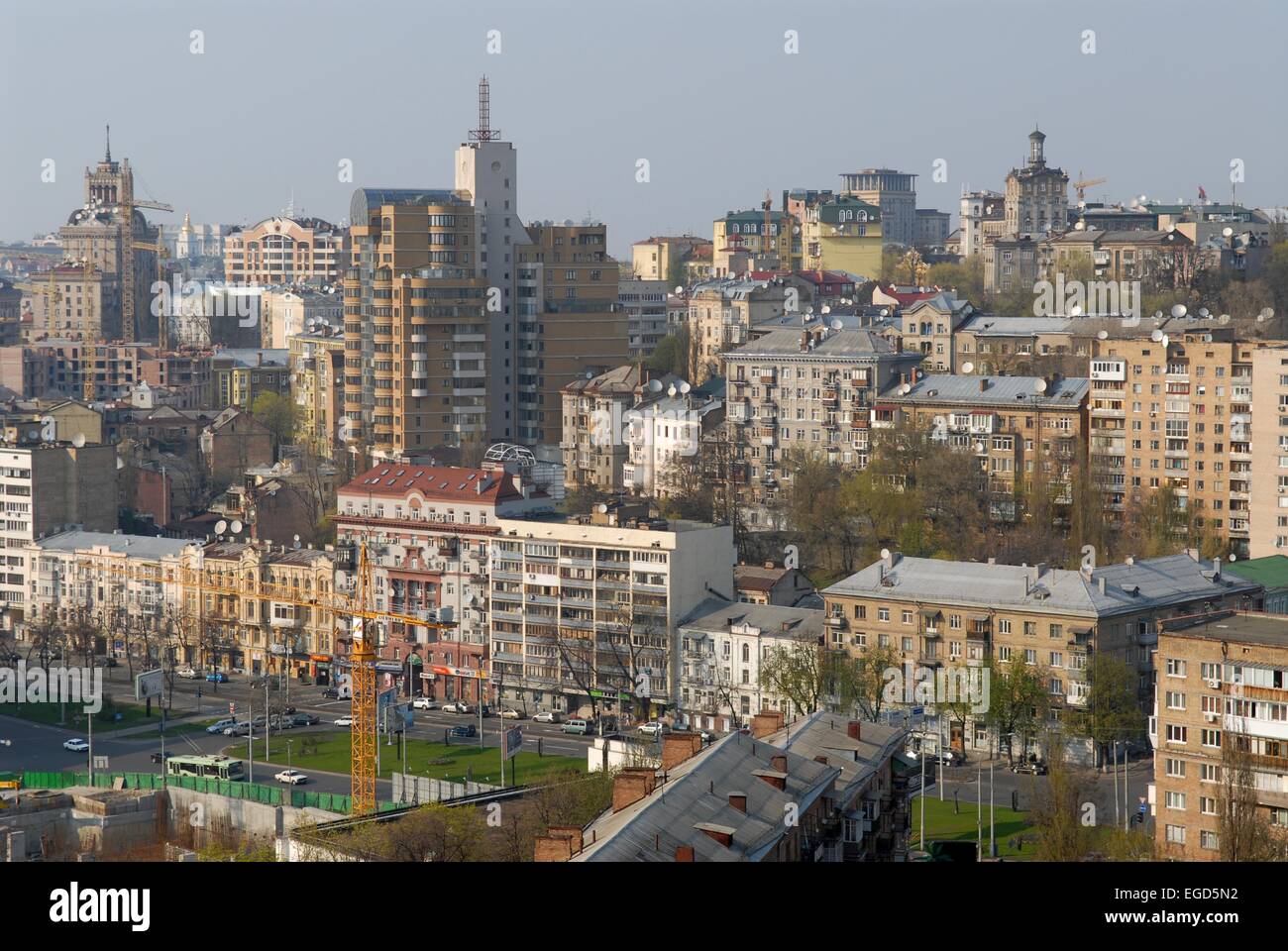 Kiev, Ukraine, downtown panorama Stock Photo - Alamy