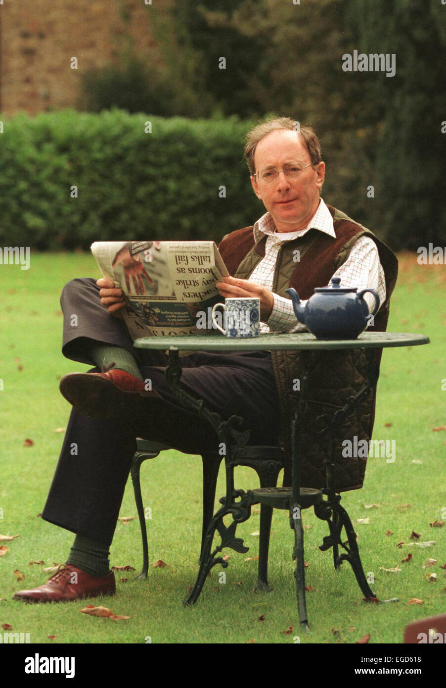 Sir Malcolm Rifkind at his mansion near Edinburgh during a newspaper ...