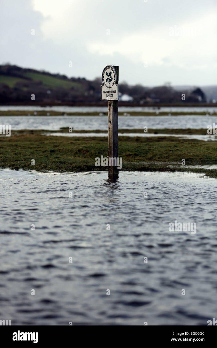 Crofty, UK. Monday 23 February 2015 Pictured: A National Trust ...