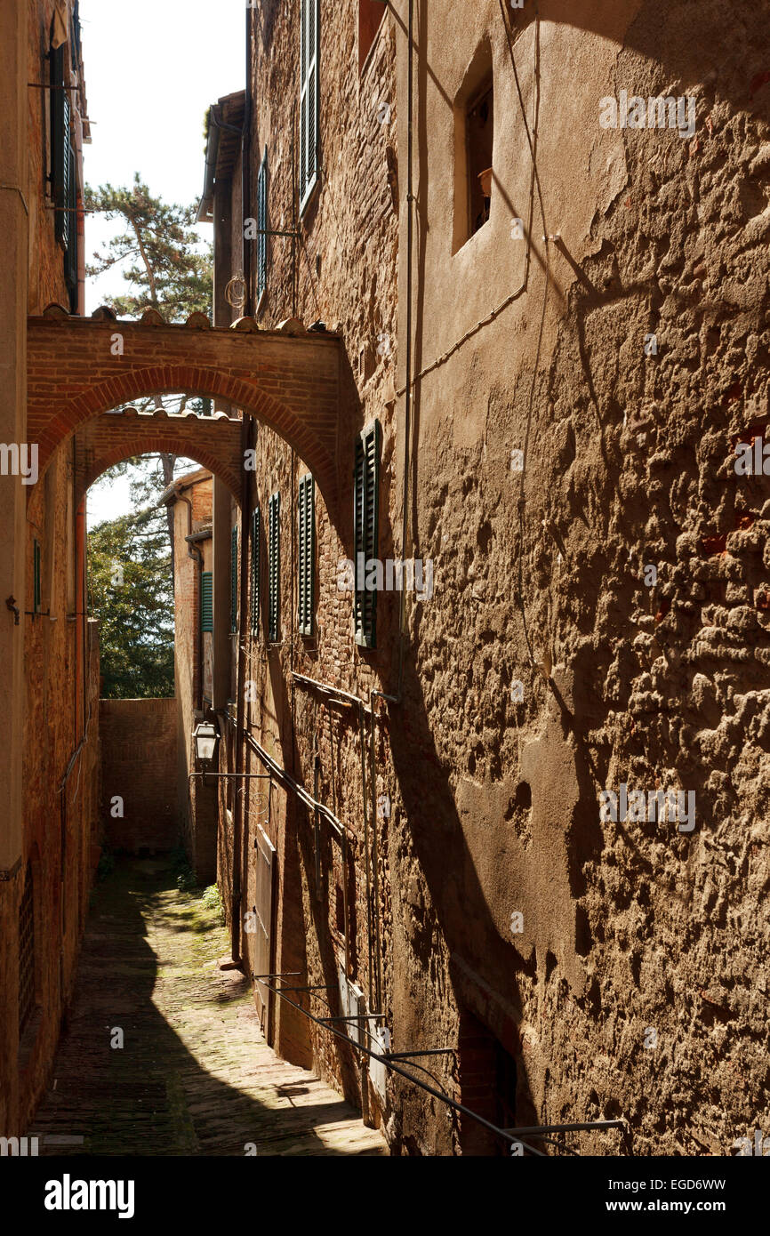 Amall alley, Montepulciano, UNESCO World Heritage Site, province of ...